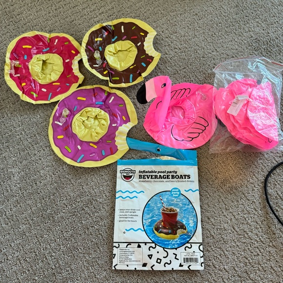 Party Supplies | Inflatable Pool Partybeverage Boats For Cups | Poshmark